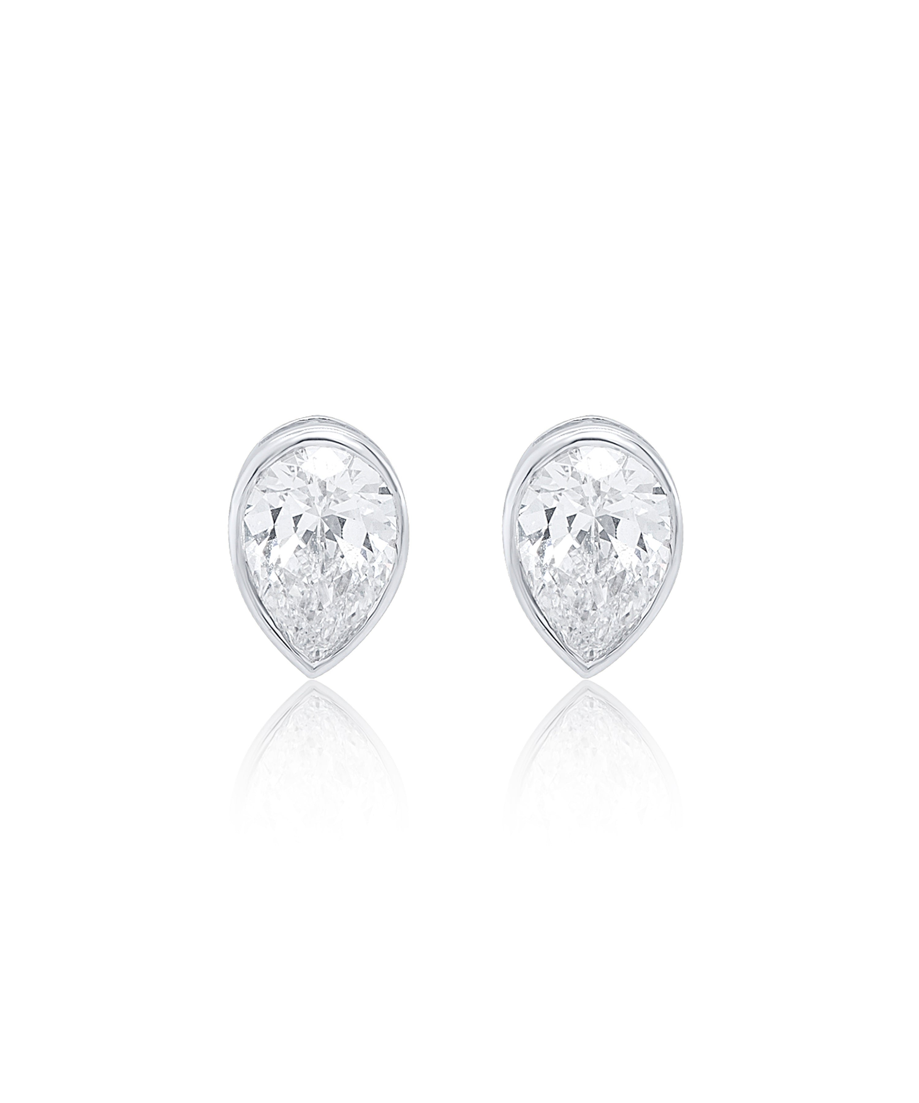 Pear Cut Diamond Studs – Boston Diamond Company